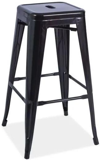 Barová židle Hoker Long - černá