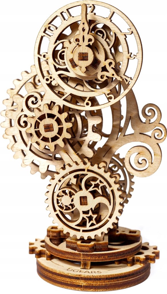 Ugears 3d steampunkové hodiny 2.0, 40 dílků
