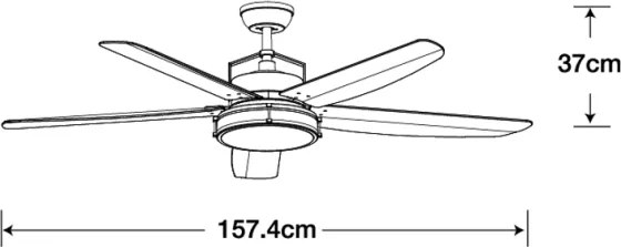 Lucci air 213175 - LED Stropní ventilátor LOUISVILLE 1xGX53/18W/230V hnědá + DO