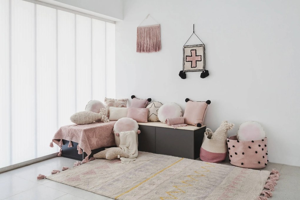 Pratelný koberec tecalzo 120 x 160 cm růžový MUZZA