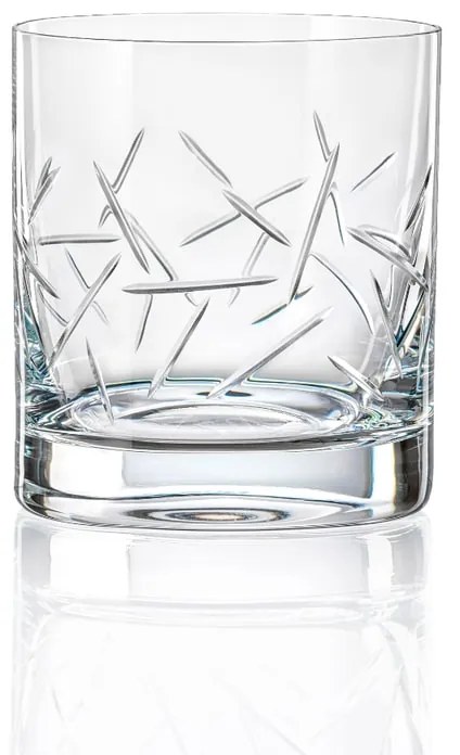 Crystalex - Bohemia Crystal Sklenice na Whisky Barline 280 ml, leštěný brus BR081, 4 ks