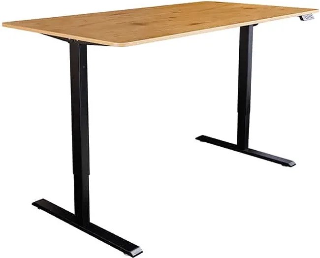 Výškově nastavitelný psací stůl Jayden 120 cm přírodní dub