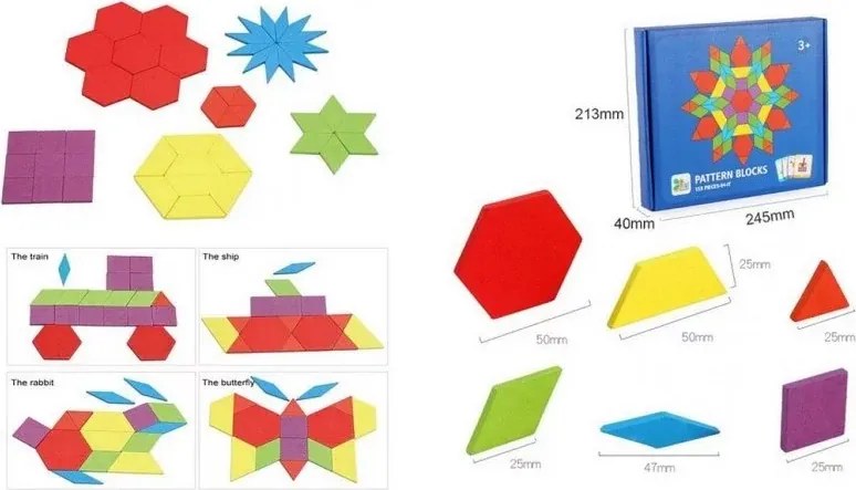 Sada dřevěných skládaček – Puzzle 155 dílů