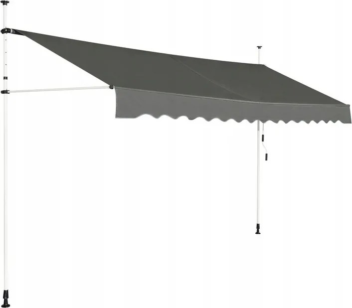 Terasová skládací balkonová markýza bez vrtání 2-3 x 3,5 m