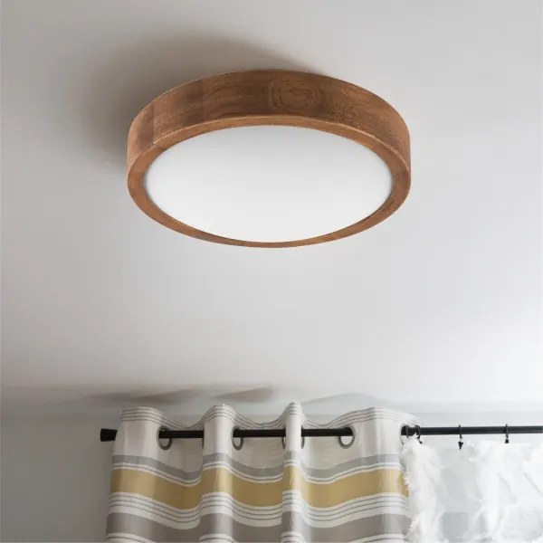 Brilagi - LED Stropní svítidlo CARVALHO SLIM 1xE27/15W/230V dub třešeň pr. 27 cm