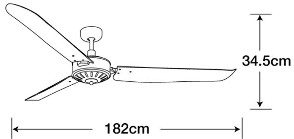 Lucci Air 211022 - Stropní ventilátor AIRFUSION CAROLINA hnědá