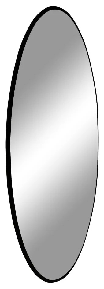 Designové kulaté zrcadlo Cara s černým rámem 100 cm