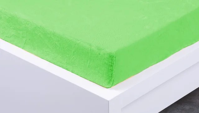 XPOSE ® Prostěradlo mikroplyš Exclusive dvoulůžko - letní zelená 200x220 cm
