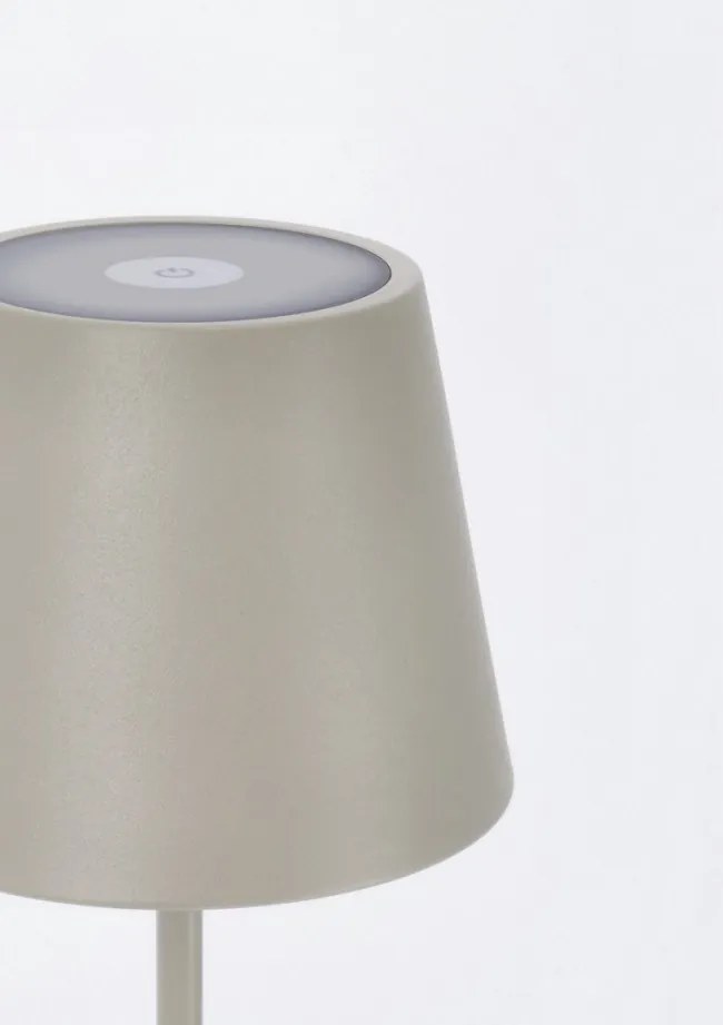BIZZOTTO Zahradní stojací LED lampa ETNA 38 cm taupe