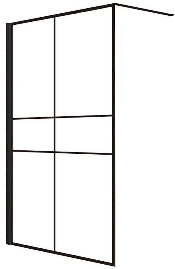 Sprchová zástěna WALK-IN Grand 120x195 black