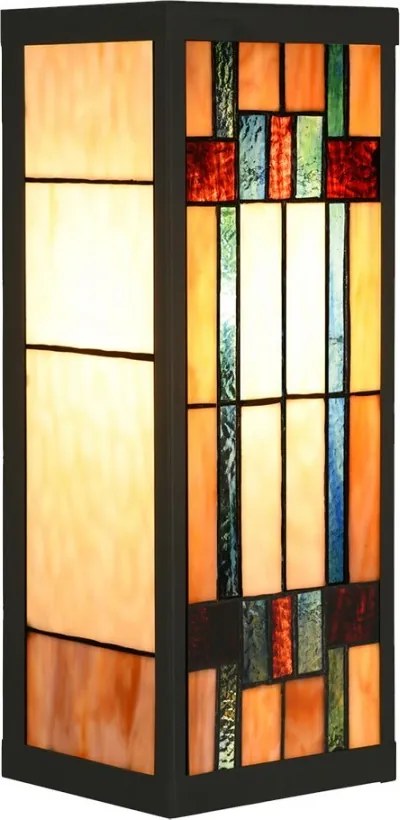 Nástěnná lampa tiffany Yves I - 14*16*40 cm E27/max 1*100W
