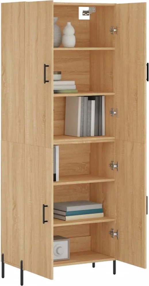 Skříň highboard dub sonoma 69,5 x 34 x 180 cm kompozitní dřevo 3195686