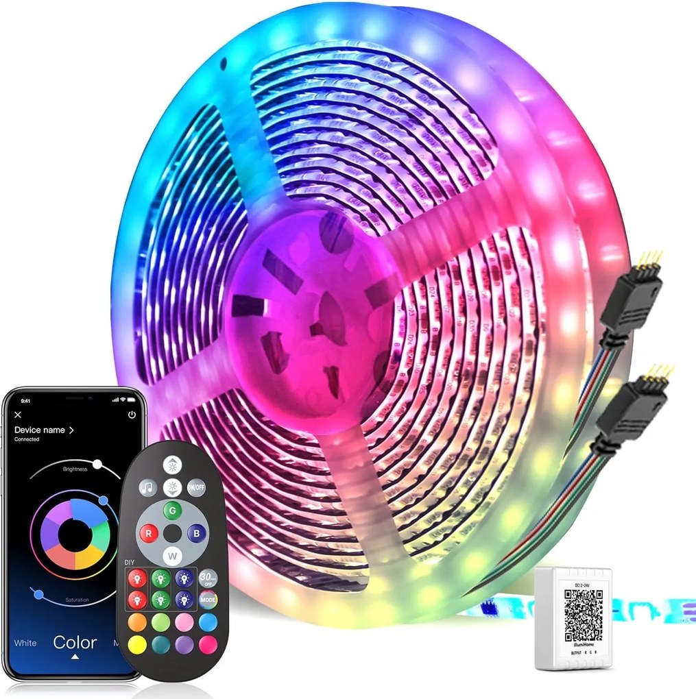 Led Pásek 30M Mexllex Bluetooth Rgb Led