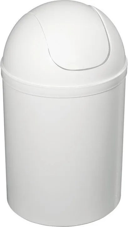 Aqualine Aqualine, Odpadkový koš výklopný, 5 l, plast, bílá, 20309