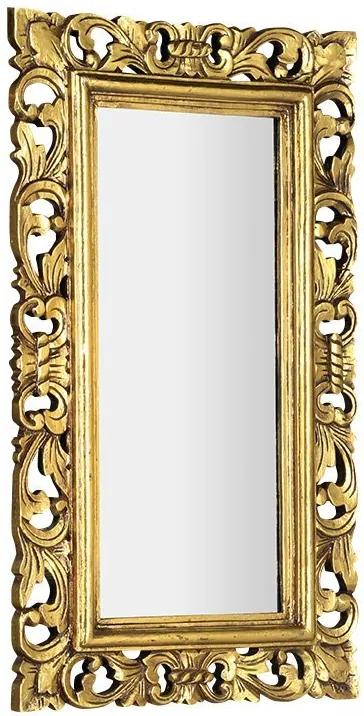 Sapho SAMBLUNG zrcadlo ve vyřezávaném rámu, 40x70cm, zlatá - IN110