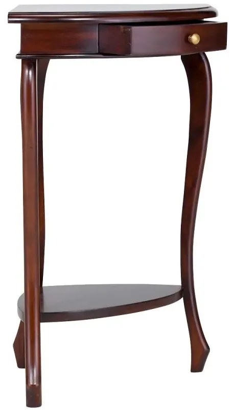 furniture-nabytek.cz - Masivní rohový toaletní stolek Camford z mahagonu, lakovaný, hnědý