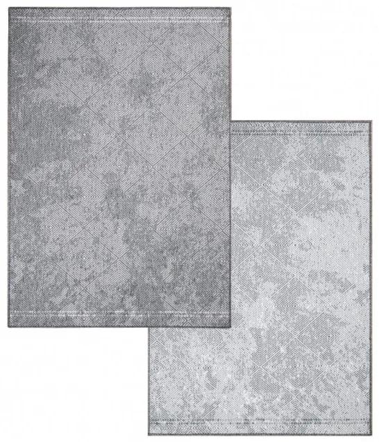 Oboustranný koberec DuoRug 5845 šedý
