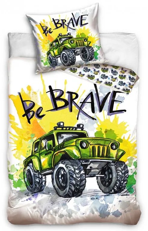 Dětské povlečení Jeep Be Brave 140x200 / 70x90 cm