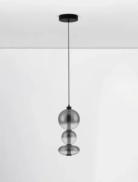 LED stmívatelné černé-šedé moderní svítidlo Bally