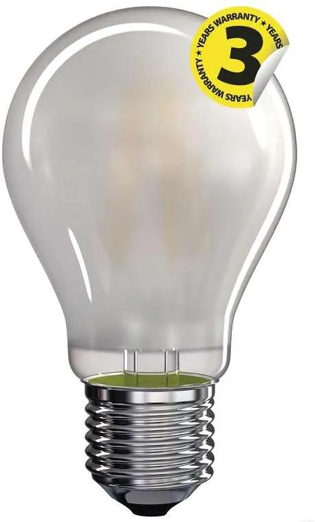 Emos LED žárovka Filament A60 matná A++ 6,5W E27 teplá bílá