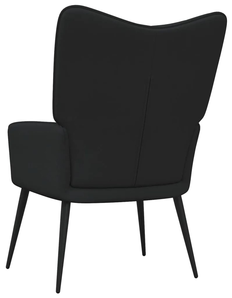 Relaxační křeslo Sølsnes - textil | černé