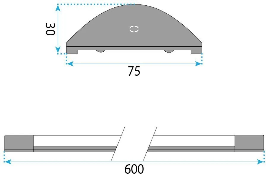 Toolight Toolight, JNH053-18N, lineární LED svítilna 60 cm, 18 W, 4000 K, bílá, OSW-56245