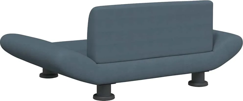 Pelíšek pro psy tmavě šedý 70 x 45 x 28 cm textil 171997