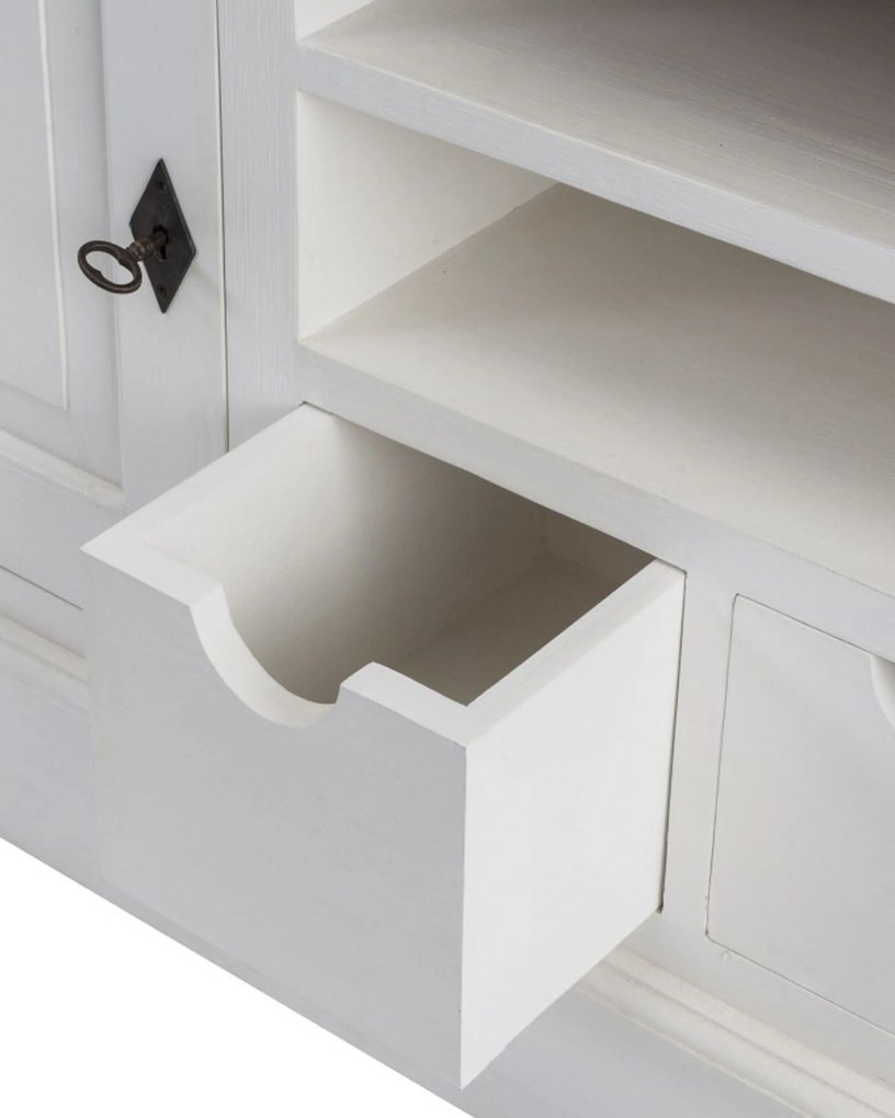 TV/Audio stolek Brighton 150x40x65cm white&natural