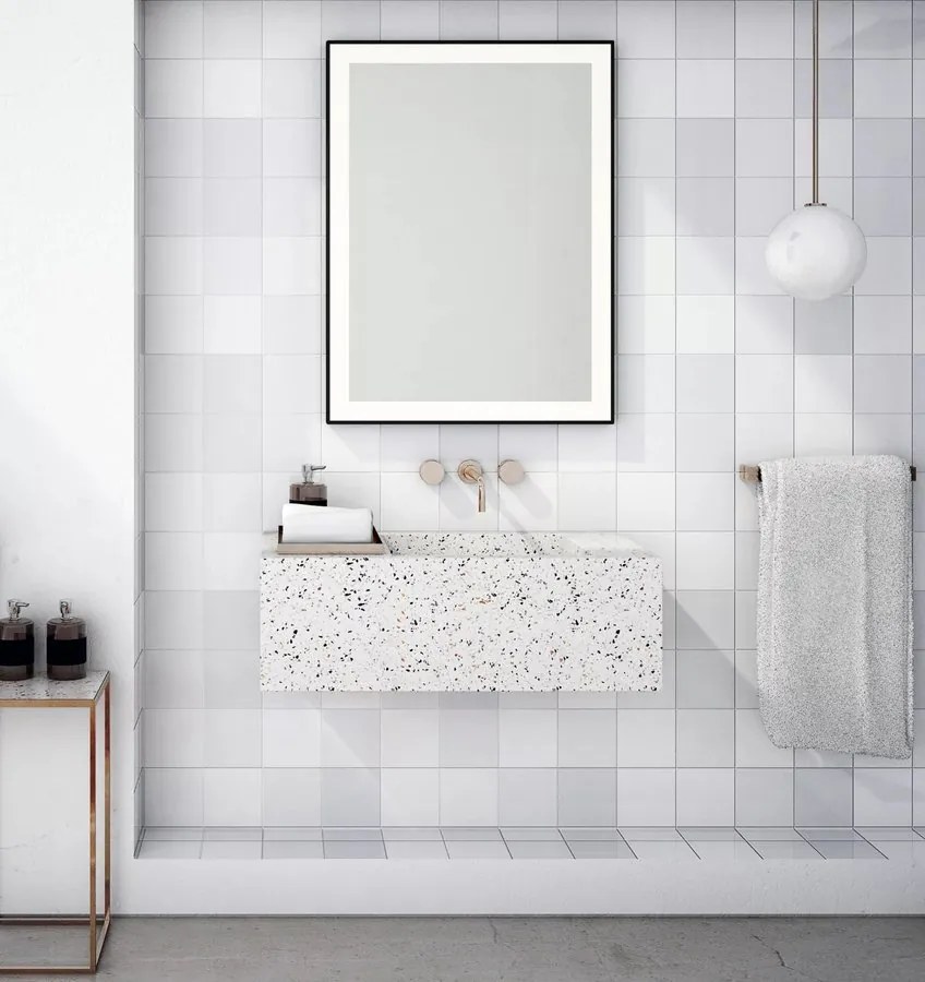 Sapho, GANO zrcadlo s LED osvětlením 60x80cm, černá