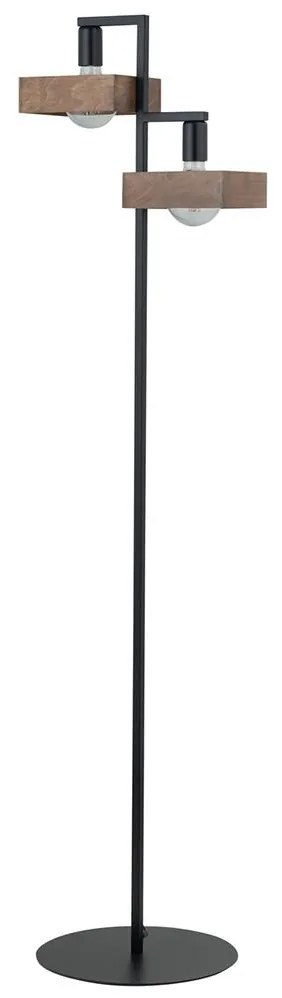 Sigma Stojací lampa ROBIN 2xE27/60W/230V dřevo SI0135
