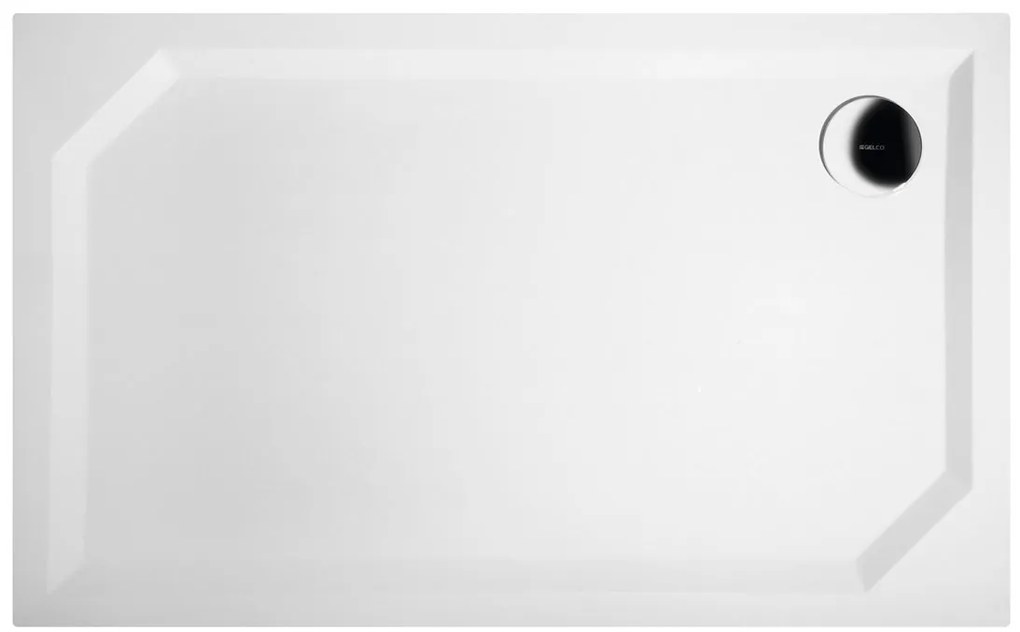 Gelco SARA sprchová vanička z litého mramoru, obdélník 120x75cm, hladká - HS12075