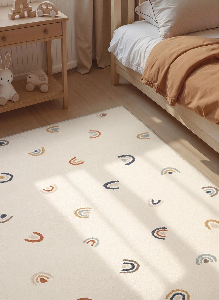 Hanse Home, Dětský koberec Adventures 106414 Cream Multicolor, 120x170, vícebarevná, dětský pokoj
