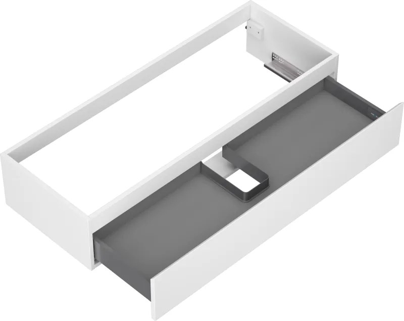 Mexen Orio, koupelnová skříňka 120 cm, 1 zásuvka, bílá matná, 91A10-12023-1-BF01