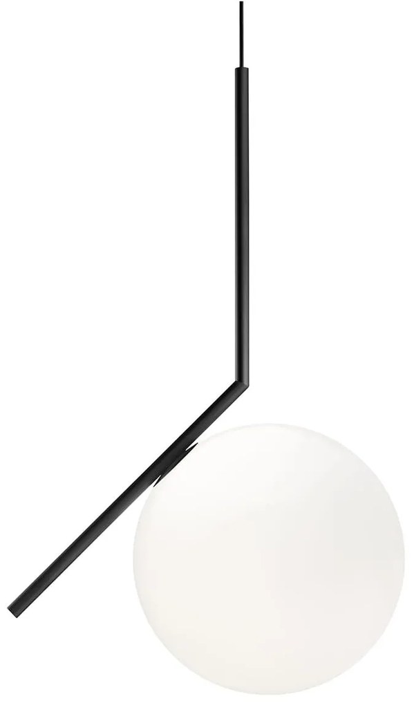 Flos IC Lights S2, designové závěsné svítidlo, 1x205W E27, černá, Ø 30cm