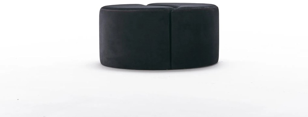 Atelier del Sofa Taburet Alis Puf - Black, Antracitová, Růžová