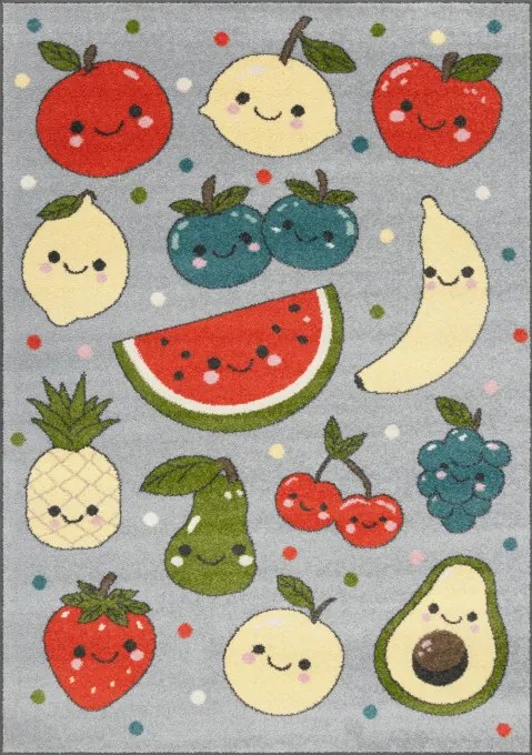 Koberec FD Funky Top Fruits světle šedý
