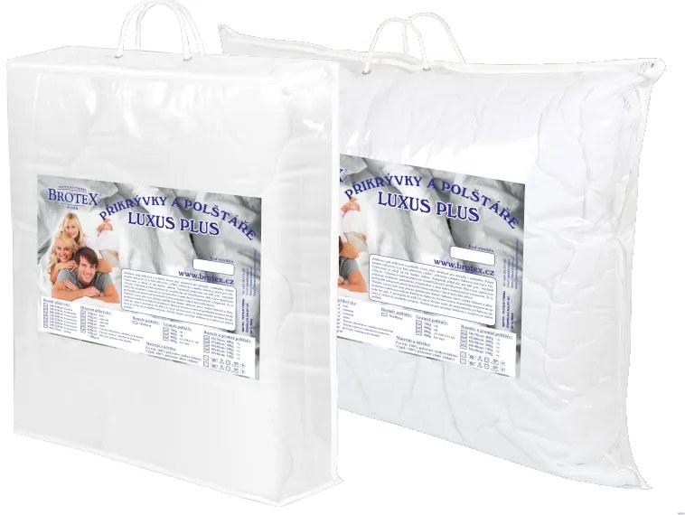Přikrývka Luxus Plus 140x200cm celoroční 850g + polštář Luxus plus 900g zip