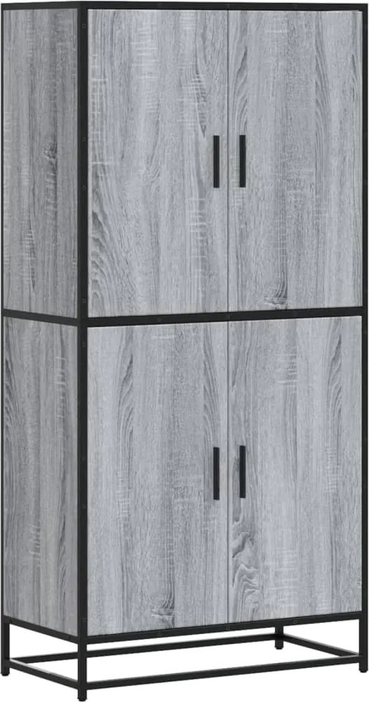 Skříň highboard šedá sonoma 68 x 35 x 139 cm kompozitní dřevo 3300833