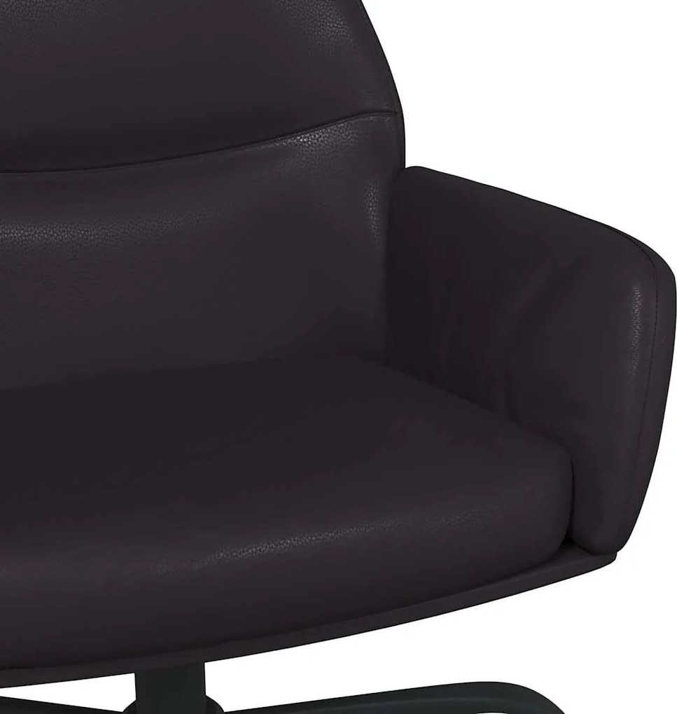 Relaxační křeslo černé umělá kůže 341084