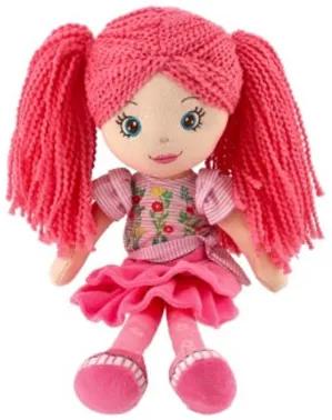 Teddies Hadrová panenka růžová, 35cm