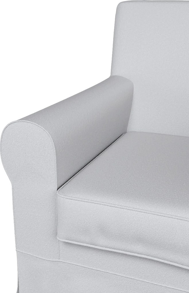 Potah na křeslo IKEA Ektorp Jennylund barva bílá látka pletený vzor