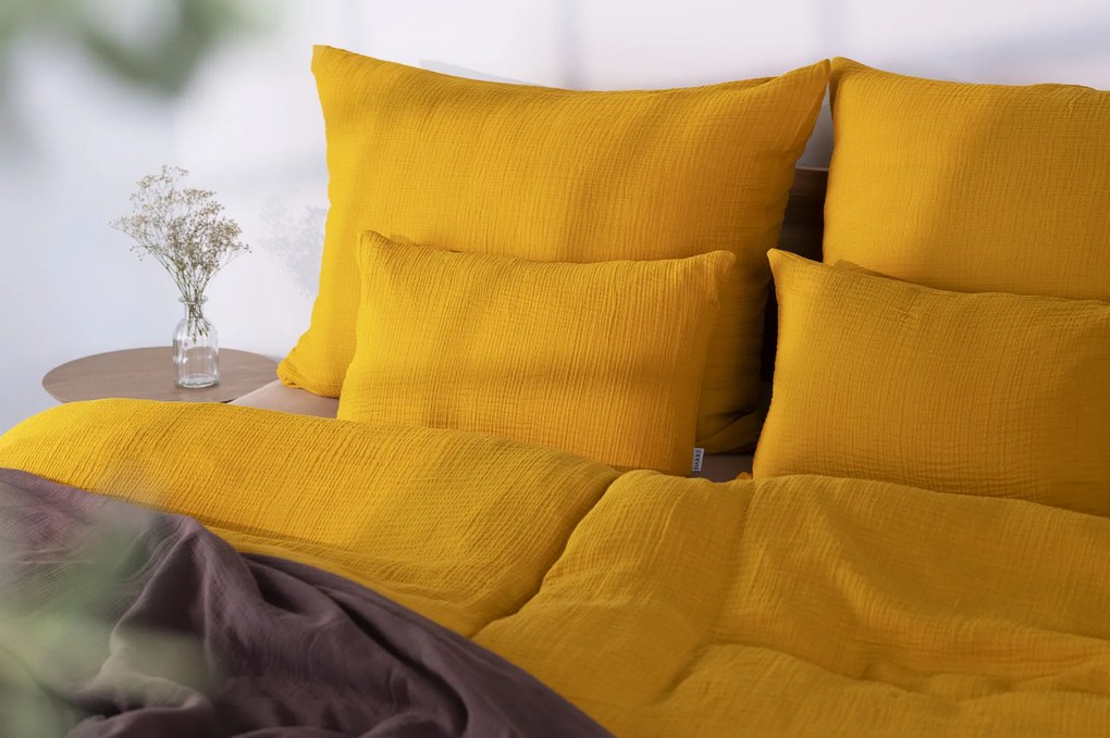 Celoroční mušelínové povlečení Honey - GOTS Velikost: atypický 240 x 200 + 2 x 70 x 90