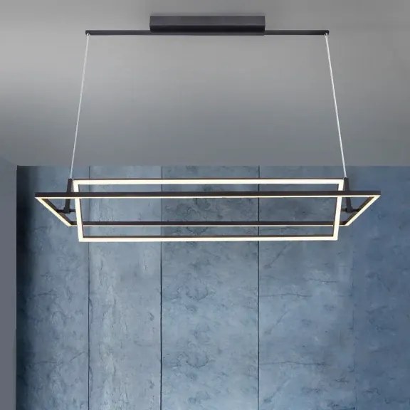 Designový lustr Viena stmívatelný černé