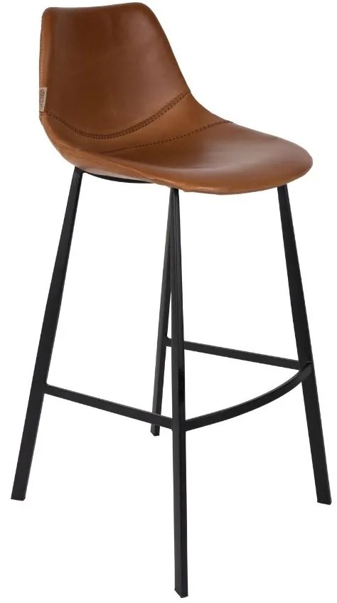 OnaDnes -20% Hnědá vintage barová židle DUTCHBONE Franky 80 cm