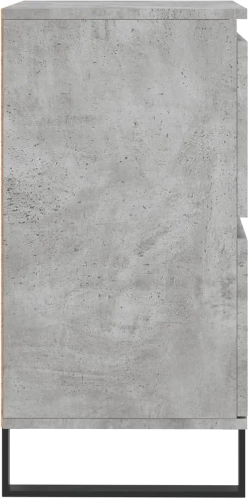 Příborníky 3 ks betonově šedé kompozitní dřevo 3190209