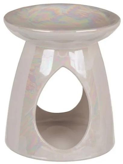Aromalampa s perleťovým efektem ve světlé barvě 12 cm
