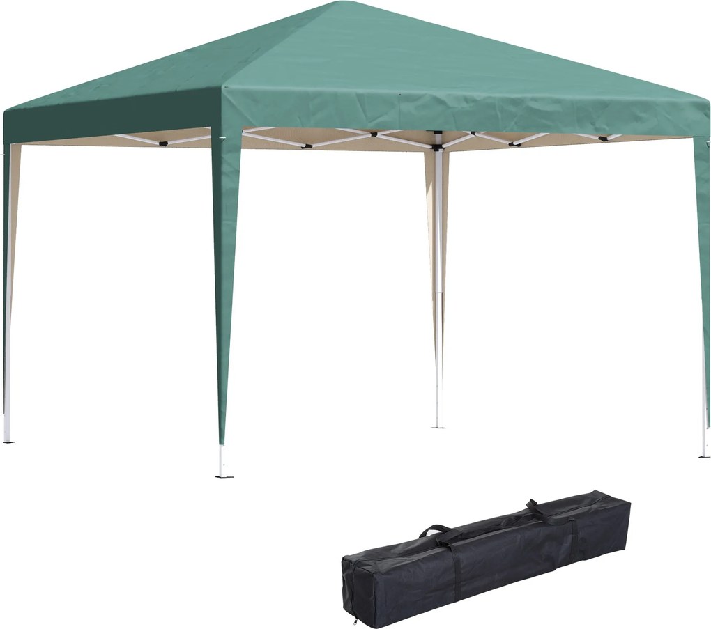 Outsunny Pavilon přibližně 3x3m, voděodolný stabilní zimní skládací pavilon, UV ochrana, skládací párty stan s taškou, zahradní pavilon pro kempování,