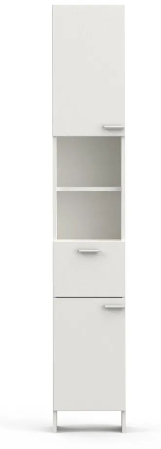 Idea IDEA Vysoká skříňka 2 dveře + 1 zásuvka KORAL bílá