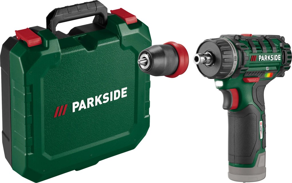 Parkside® Aku vrtací šroubovák Pbsa 12 F5 – bez akumulátoru a nabíječky