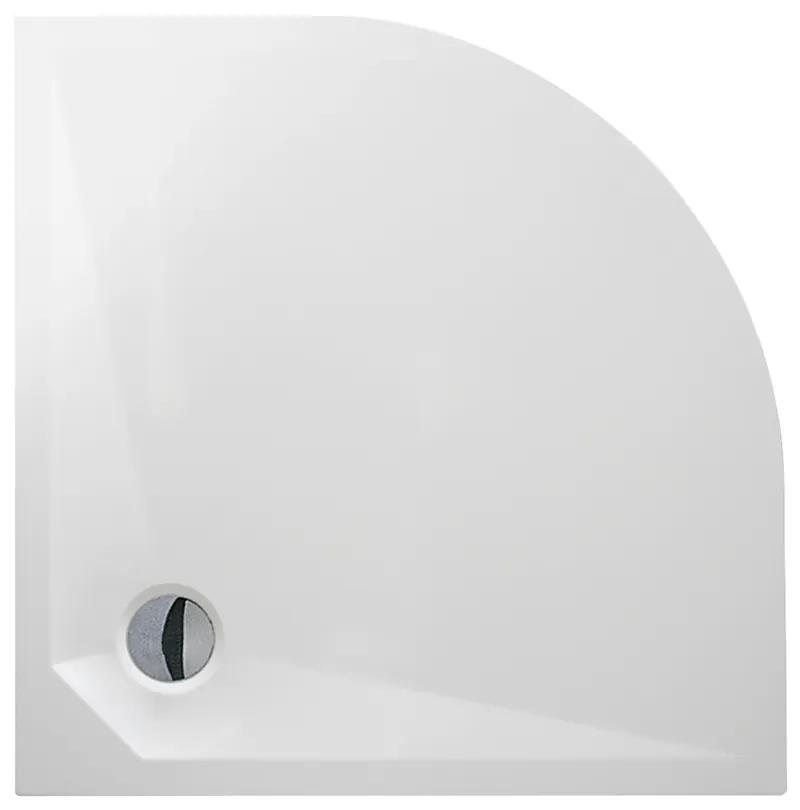 Roth Čtvrtkruhová sprchová vanička z litého mramoru MARMO NEO ROUND Varianta: rozměry: 100x100 cm - (MARMO NEO ROUND 1000 - MAN RO 100100 2E)